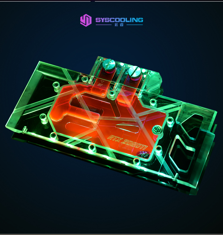 Syscooling full cover GPU Water Block for Colorful iGame RTX 2070 2080 ...