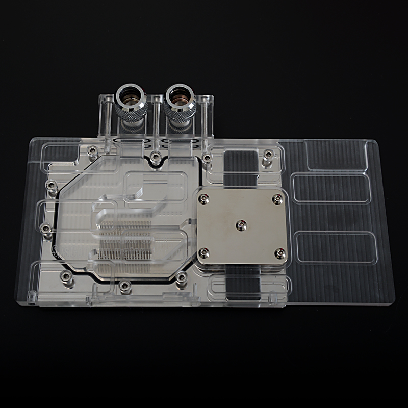 Syscooling transparent acrylic full coverage water block for clear ...